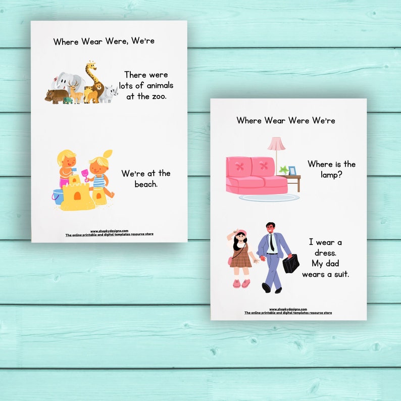 Where, We're, Wear, Were Printable Worksheet - Homophones - ESL ...