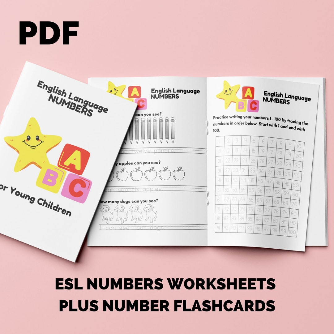 ESL Numbers Worksheets / ESL Number Workbook, Number Worksheets ...
