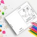 Printable Axolotl BIRTHDAY CARD, Coloring DIY Axolotl Birthday Card ...