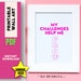 My Challenges Make Me Grow, Wall Decor, Selective Mutism, Anxiety ...