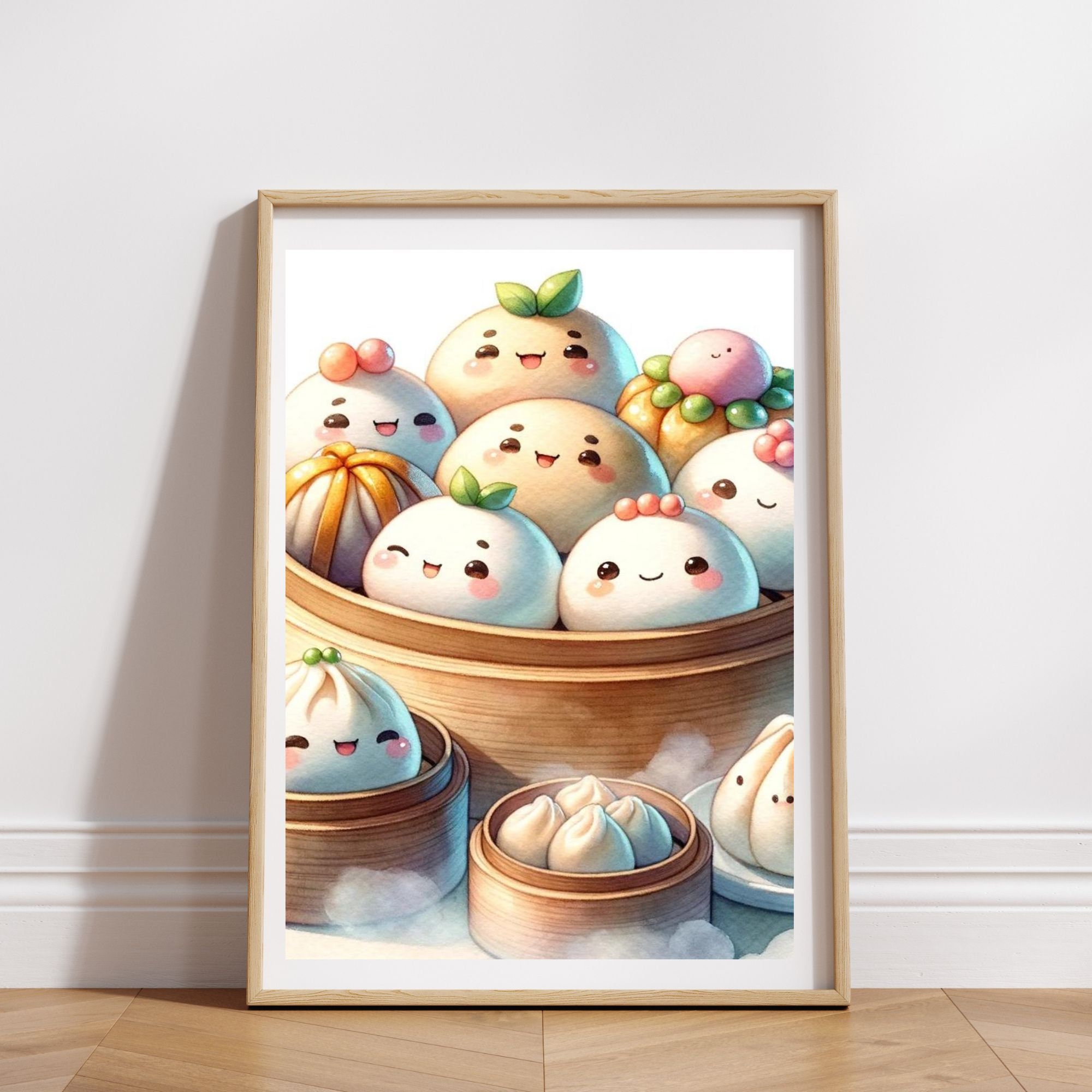 Printable Chinese Dim Sum Wall Art - Dumplings Wall Decor - Chinese ...