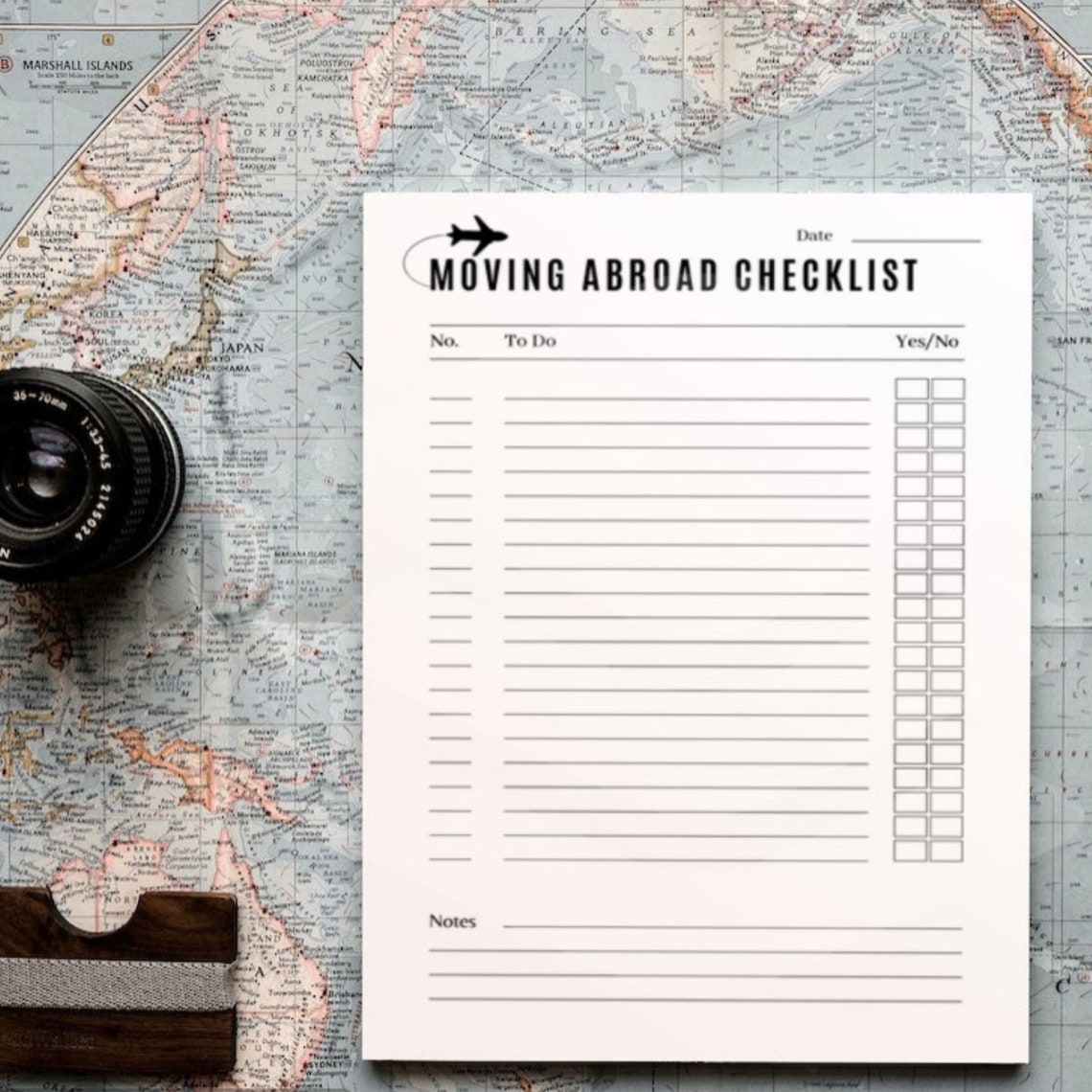 Moving Abroad Checklist | Printable Moving Checklist | Pre-made Moving ...