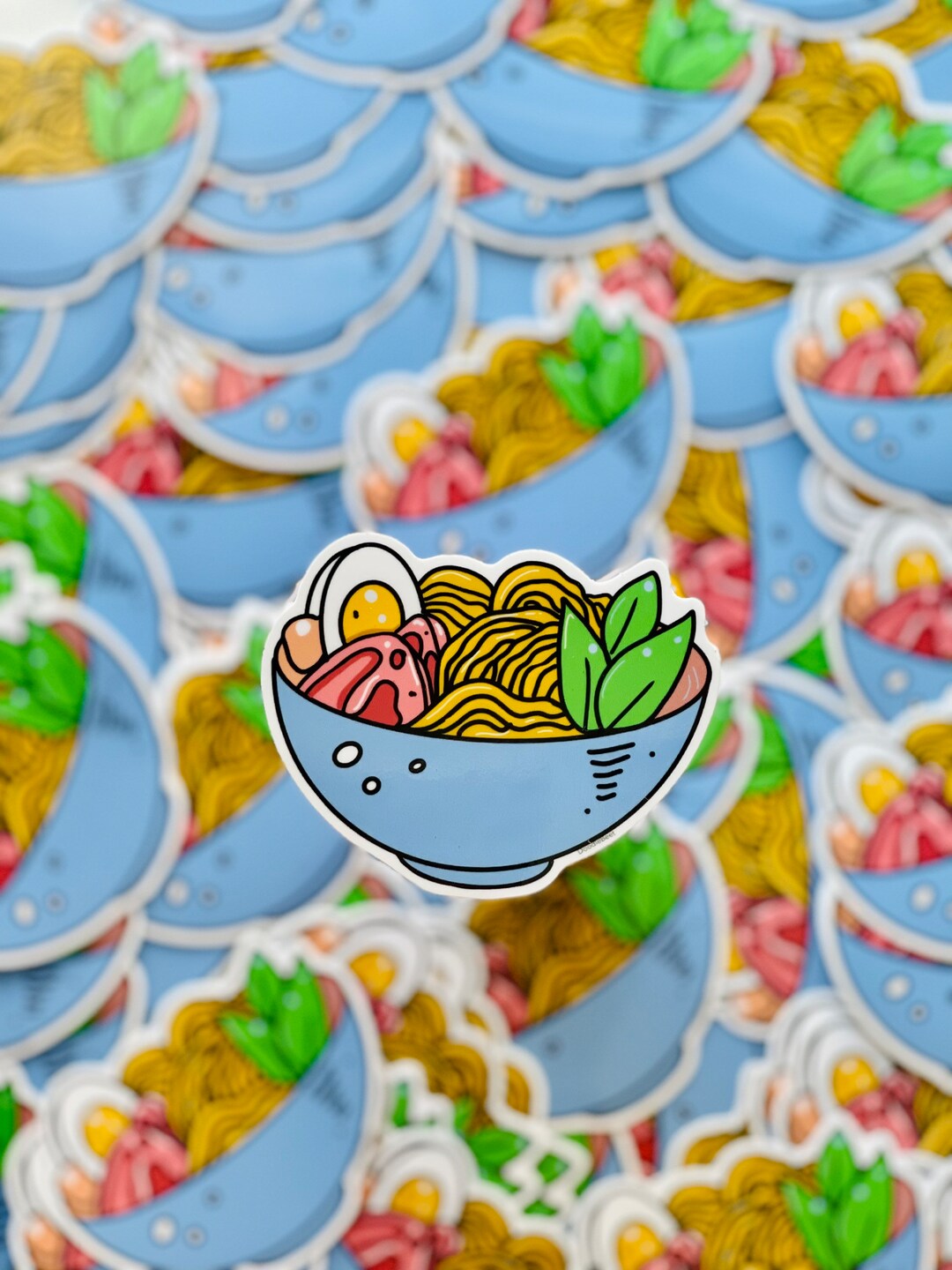 Ramen Bowel Sticker Waterproof Glossy - Etsy