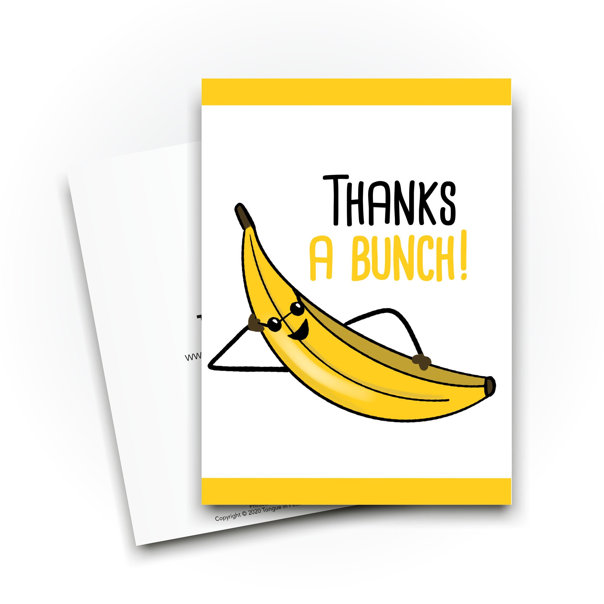 Funny Thank You Cards Thanks A Bunch Appreciation Card | Etsy