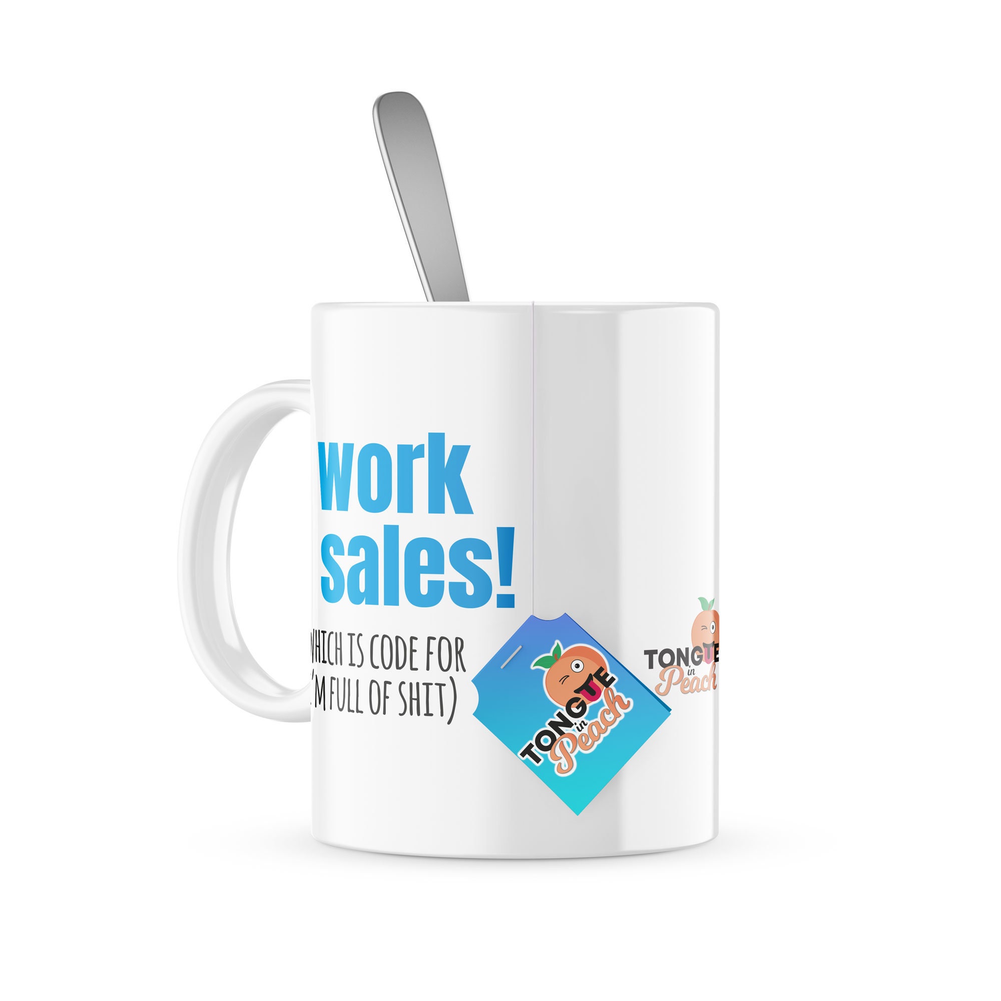 Funny Office Mug I Work In Sales Which Is Code For Full Of | Etsy