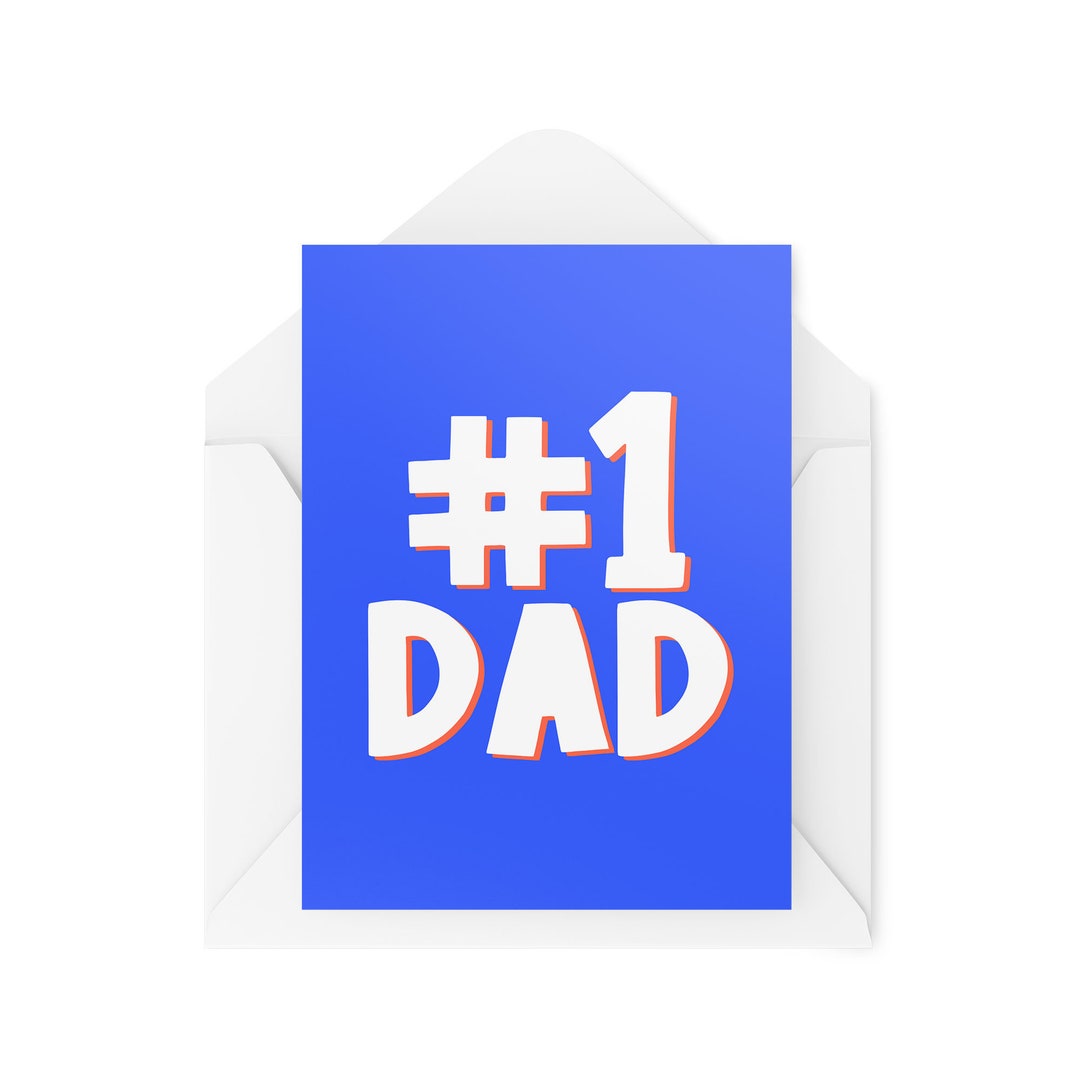 Cards for Dad Number 1 Dad Father's Day Cards Dad Birthday Cards Cards ...