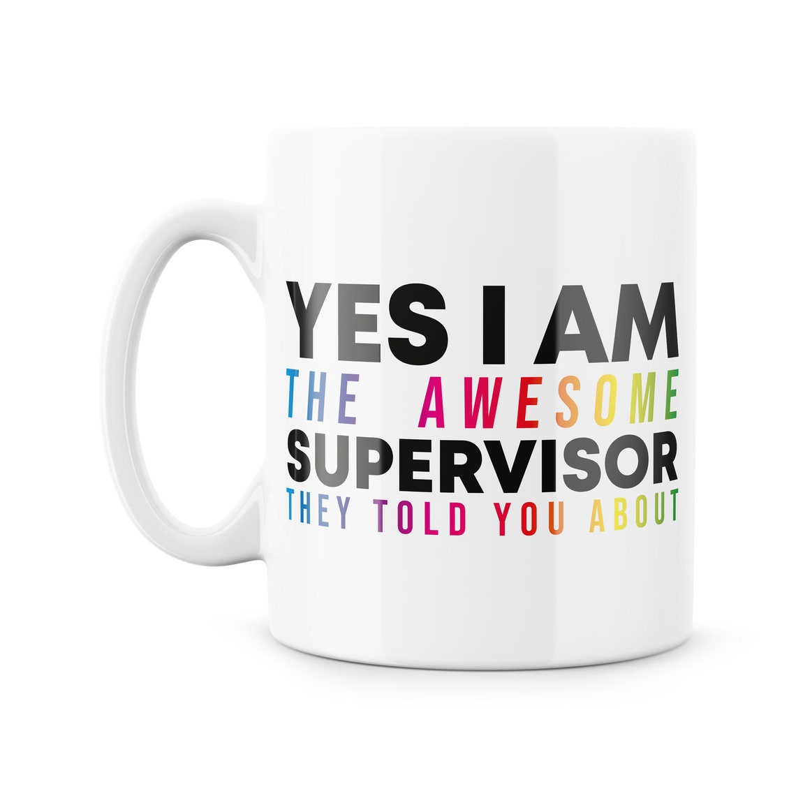 Funny Work Mugs Awesome Supervisor Mug for Her Him Gift | Etsy