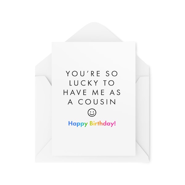 Funny Cousin Card - Etsy