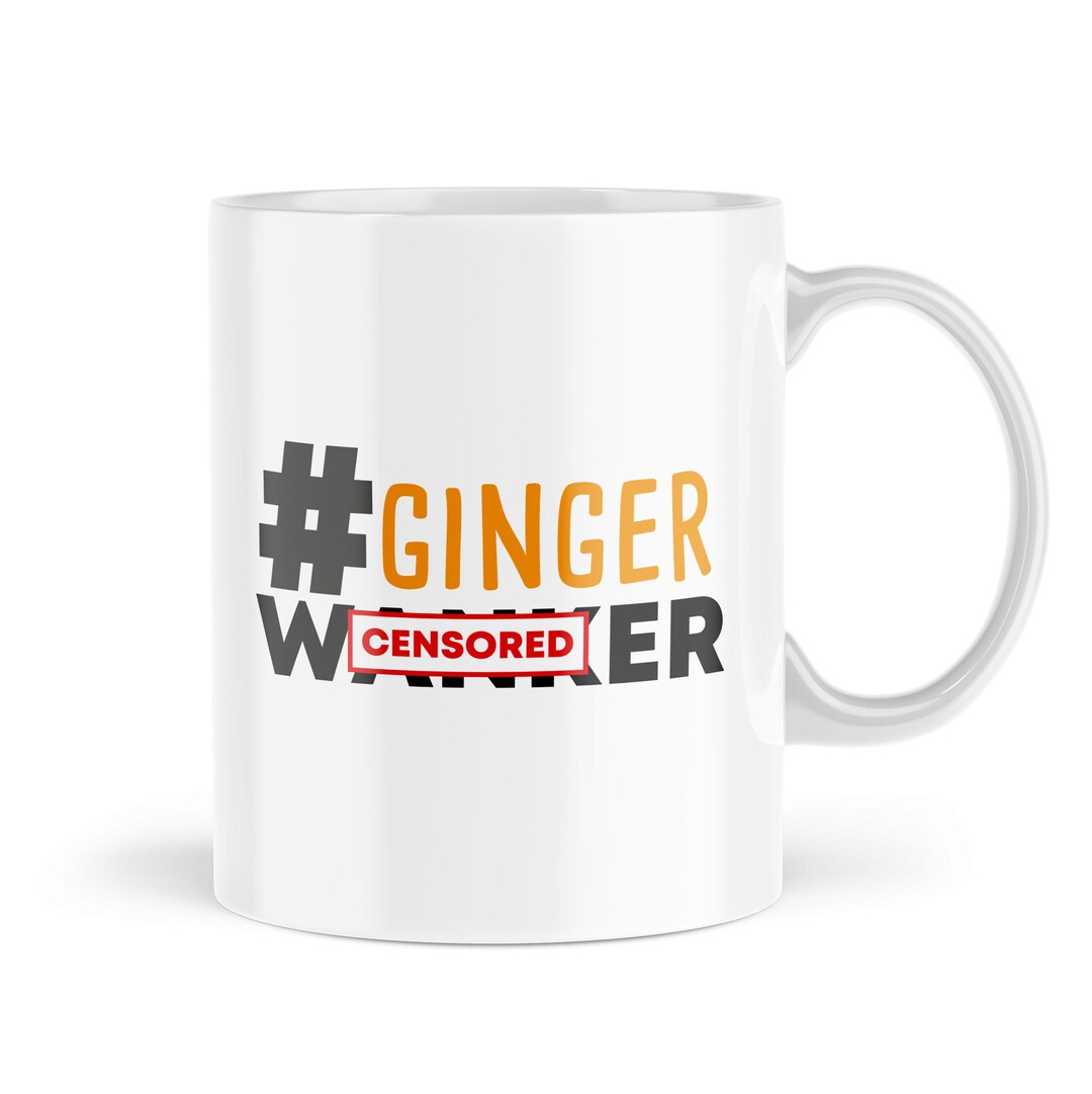 Funny Mugs Birthday Rude Gifts Ginger Wanker Hair Care Hairdresser Mug ...