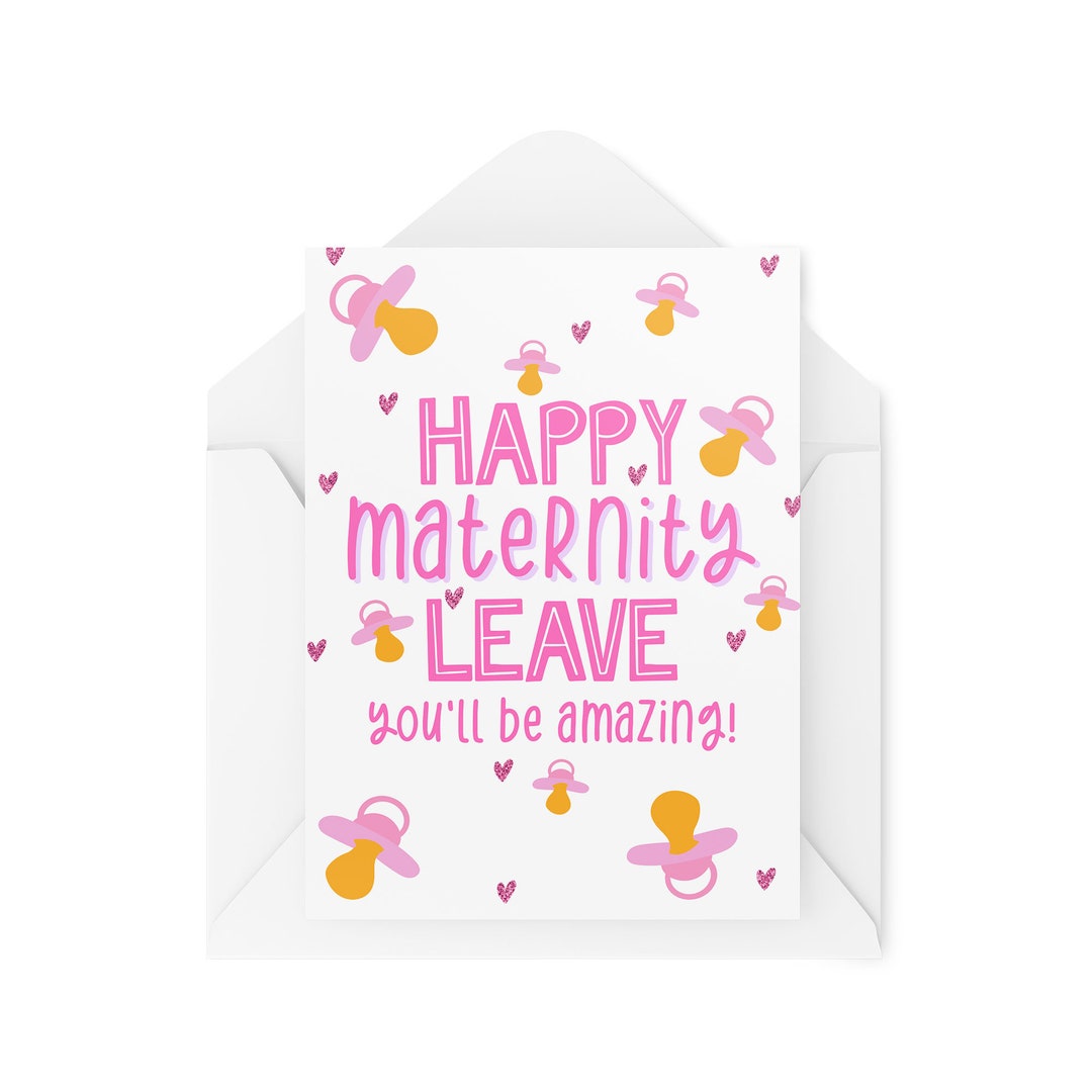 Maternity Leave Card for Work Office Colleague New Baby - Etsy