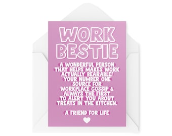 Work Bestie Card - Etsy UK