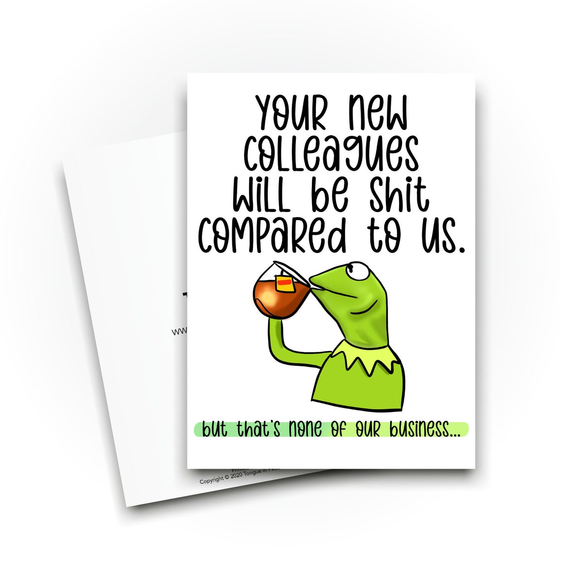 Funny Leaving Cards for Colleague New Job Card Your New - Etsy UK