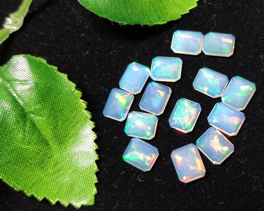 100% Natural Ethiopian Welo Fire Opal Octagon Emerald Cut - Etsy