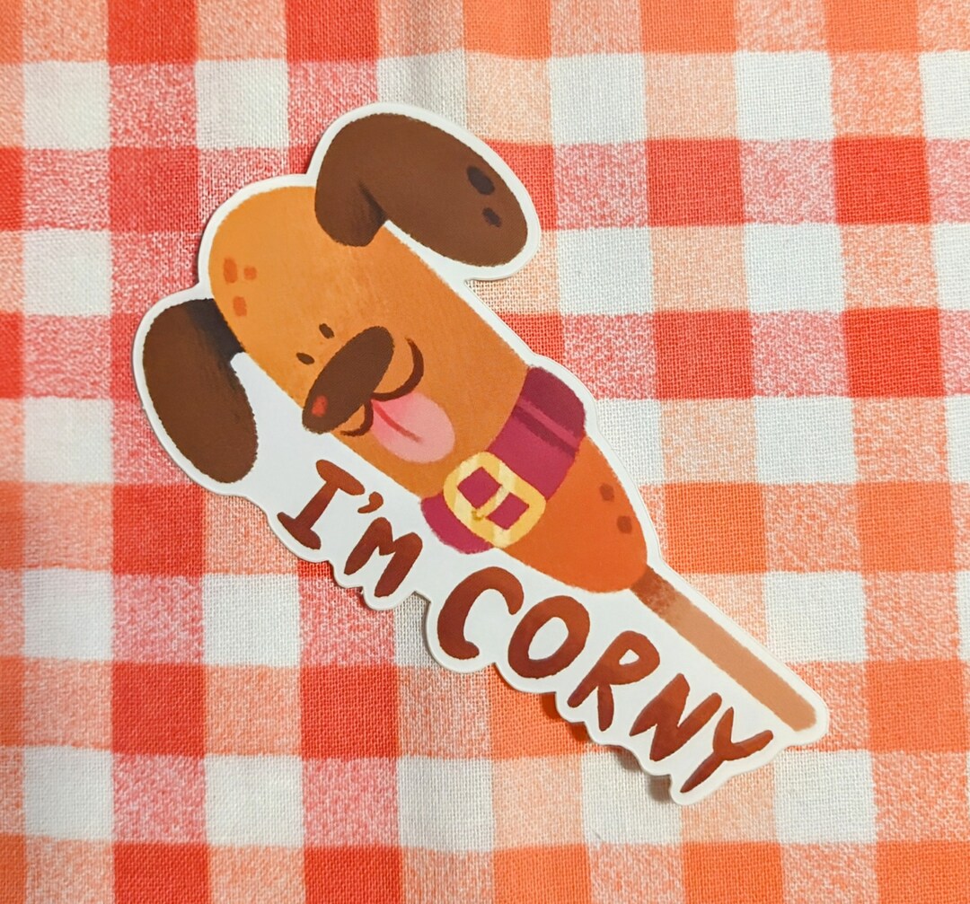I'm Corny! Matte Sticker - Etsy