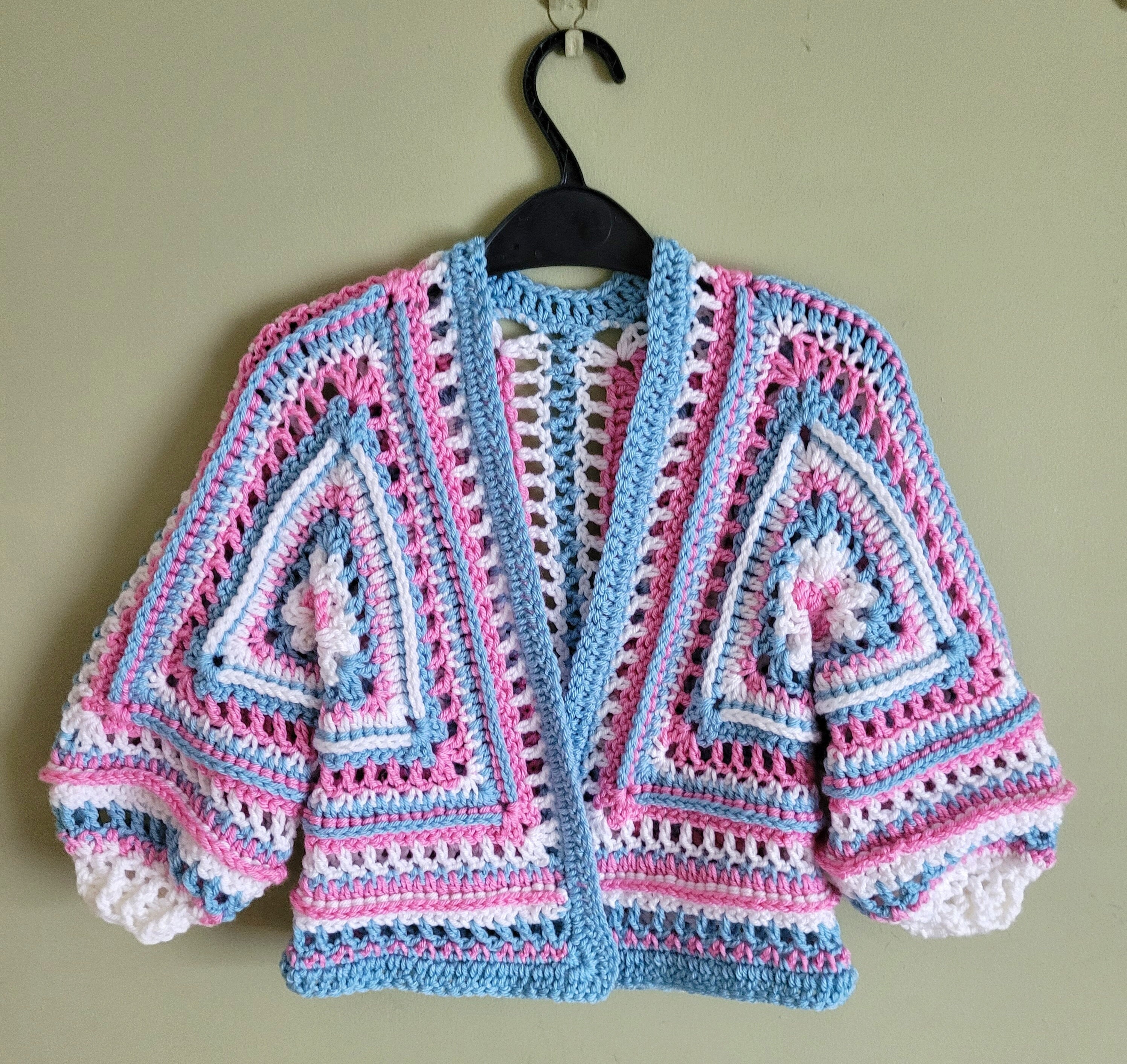 Kids Textured Hexi Crochet Cardigan Pdf File Crochet Pdf - Etsy