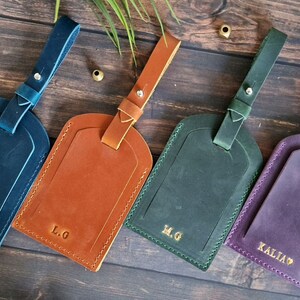 Leather Luggage Tags Luggage Tags Personalized Leather - Etsy