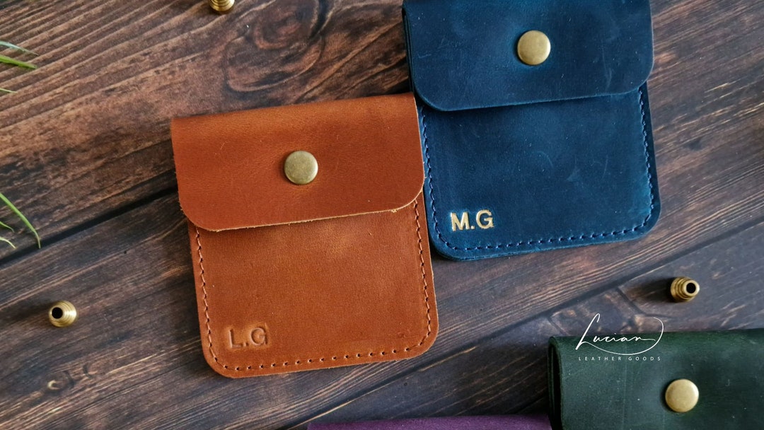 Personalized Leather Wedding Ring Pouch: Ring Bearer Gift - Etsy