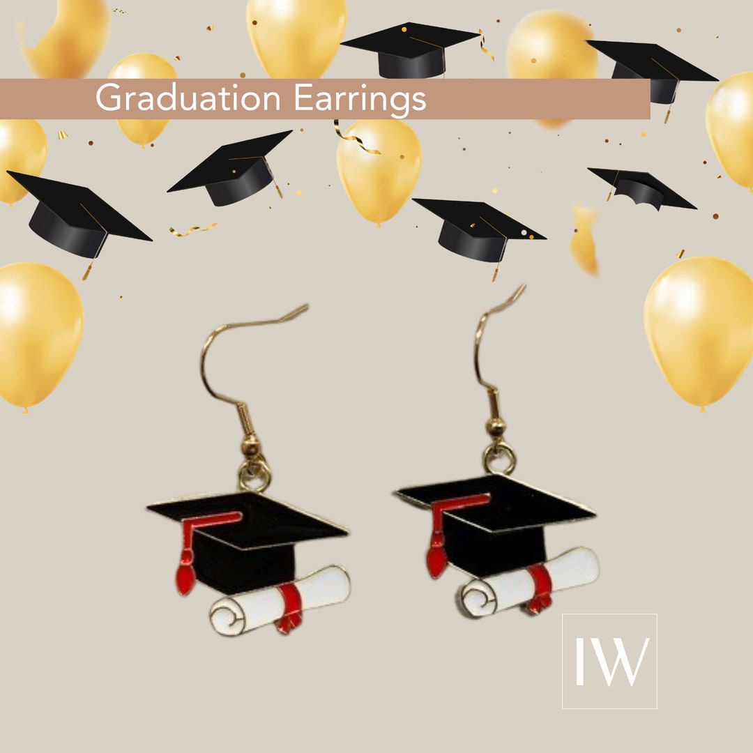 Graduation Earrings, Graduation Gifts for Her, Graduated Celebration ...
