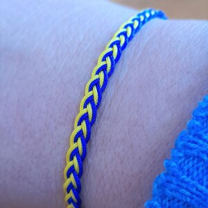 Handwoven Ukraine Bracelet Ukranian Flag Colours Jewelry Blue - Etsy