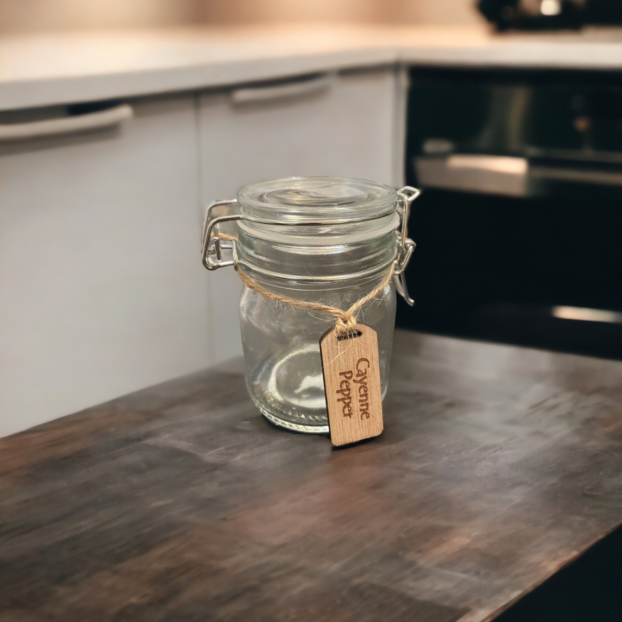 15 Wooden Name Tags for Spice Jars, Engraved Wooden Gifts, Jar Tags ...