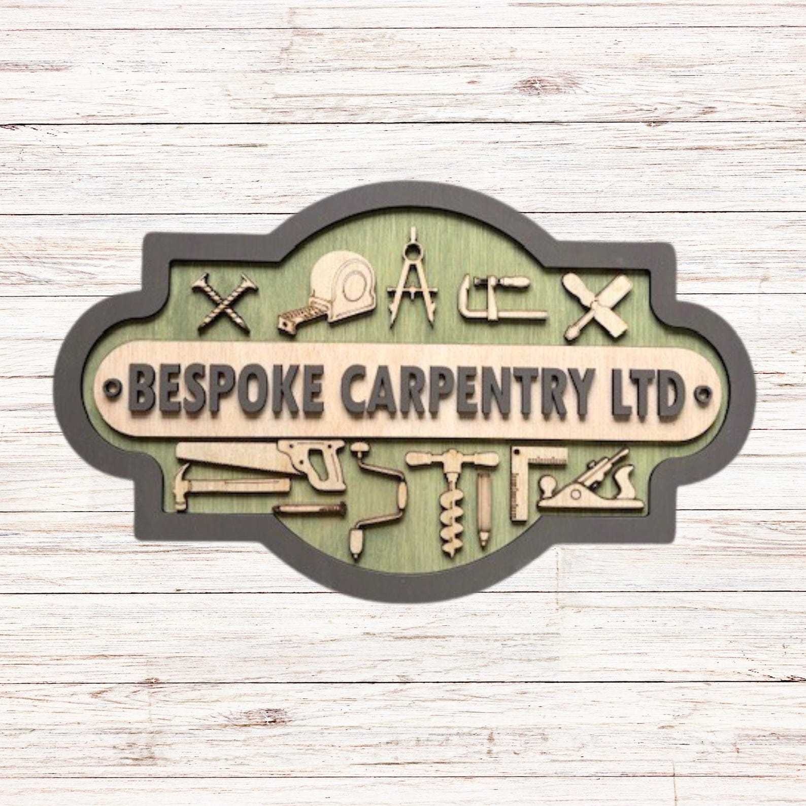 Personalised Carpenter Gift Wooden Sign With Business Name, Carpenter ...