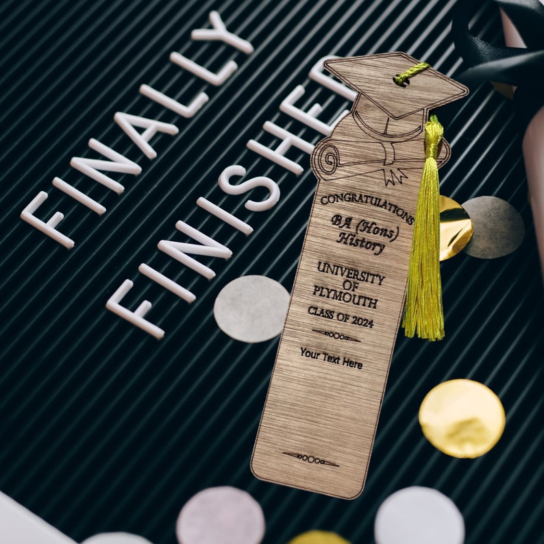 Graduation Bookmark Personalised Graduation Gift for University Student ...