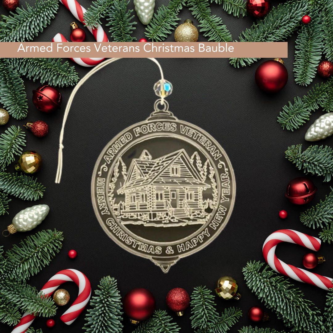 Veteran Christmas Gift, Acrylic Christmas Tree Ornament, Retired ...