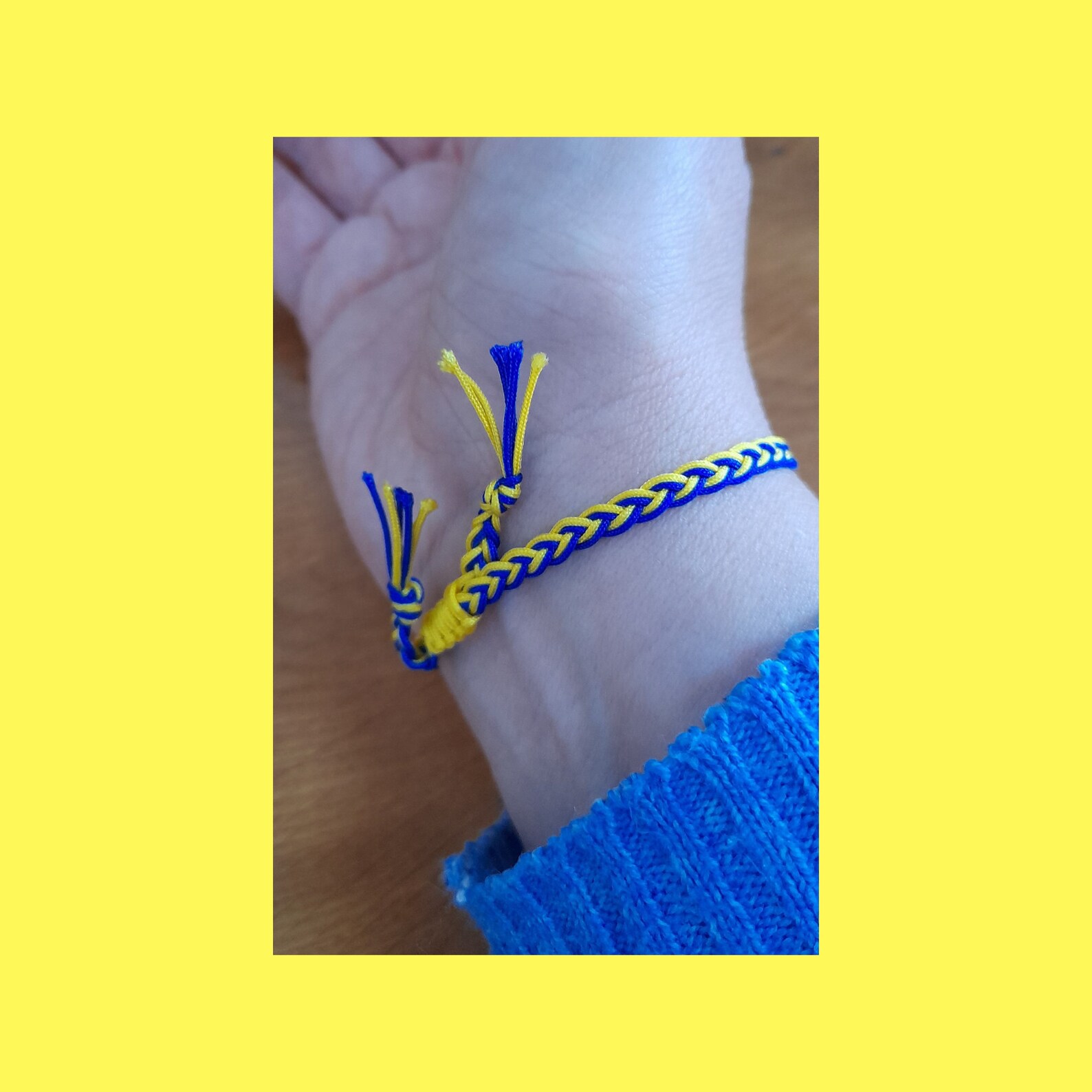 Handwoven Ukraine Bracelet, Ukranian Flag Colour Bracelet, Donations ...