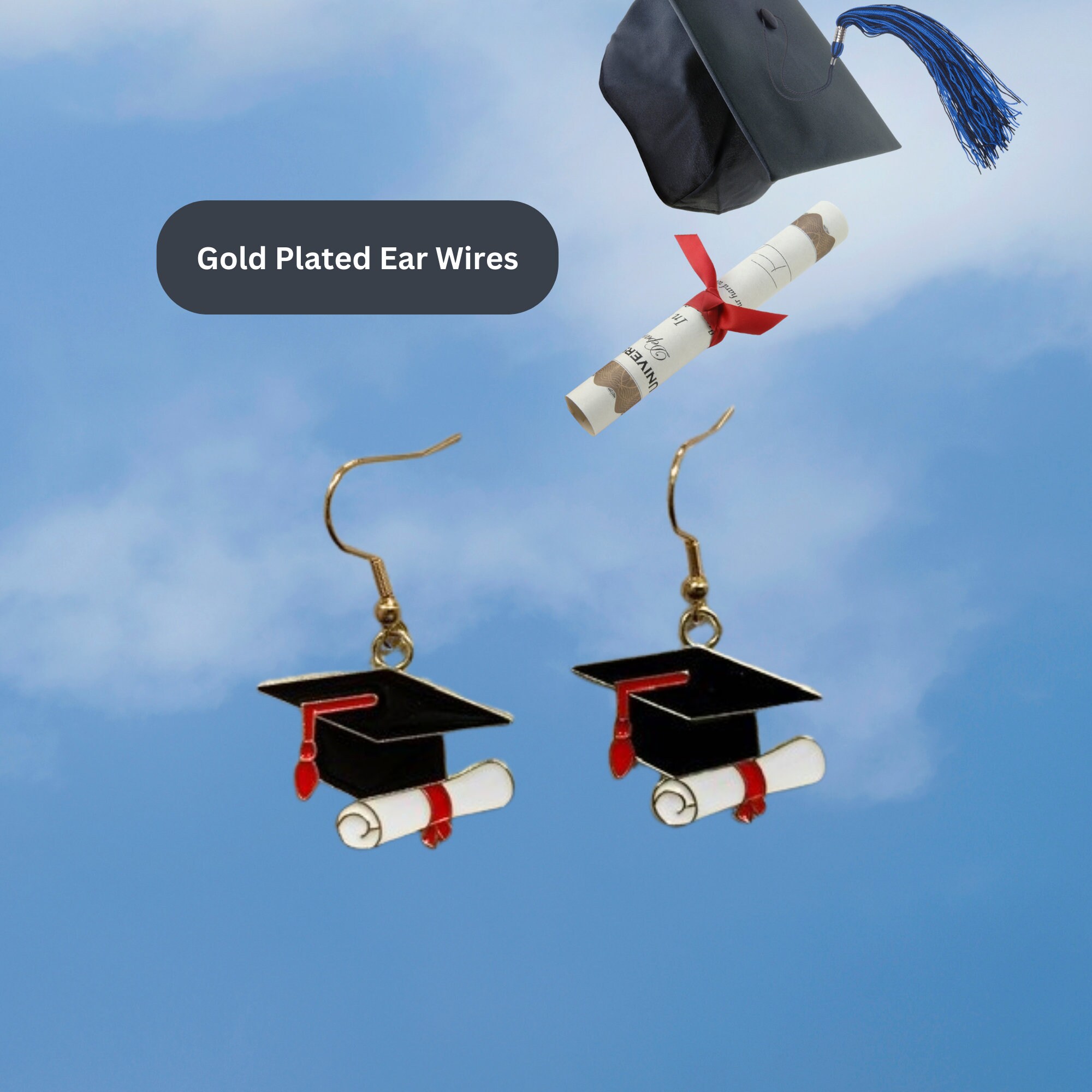 Graduation Gifts for Her, Graduation Earrings, Graduated Celebration ...