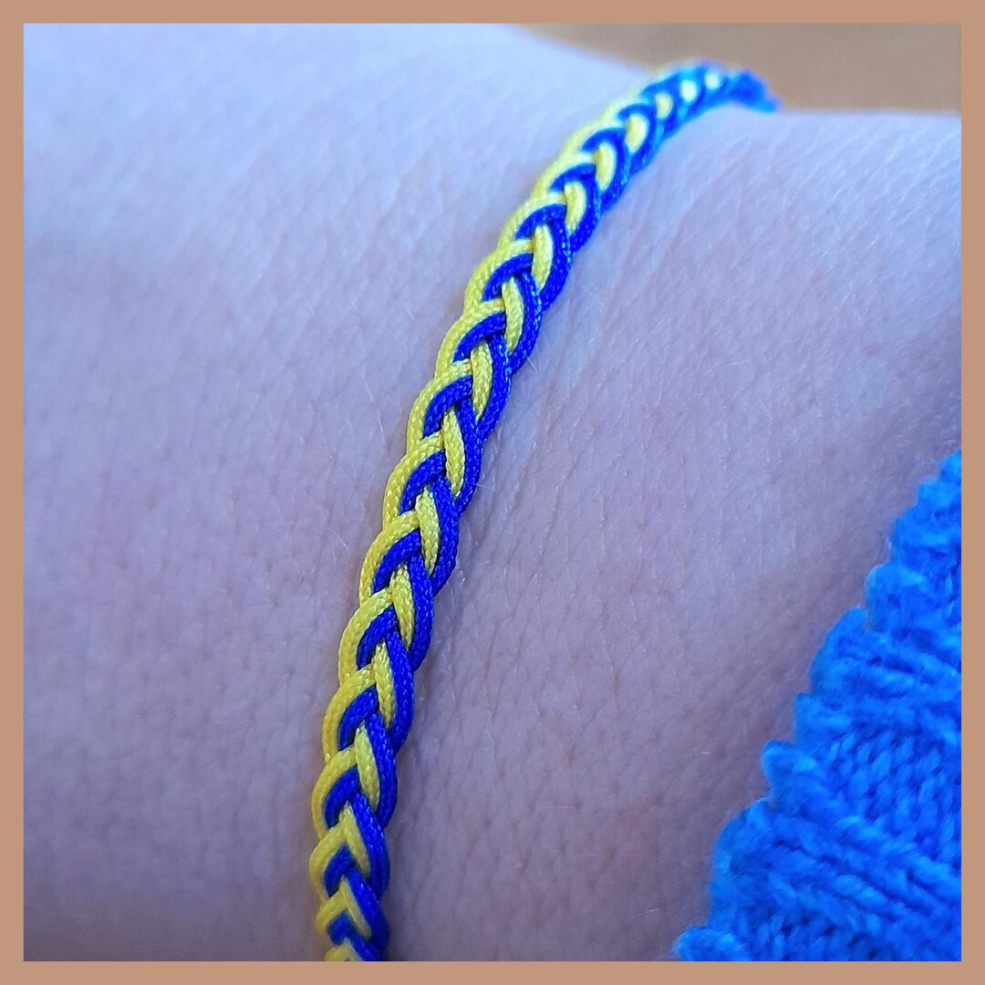 Handwoven Ukraine Bracelet, Ukranian Flag Colour Bracelet, Donations ...