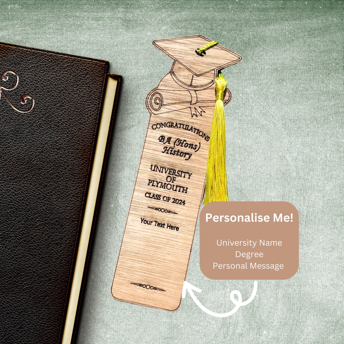 Graduation Bookmark Personalised Graduation Gift for University Student ...