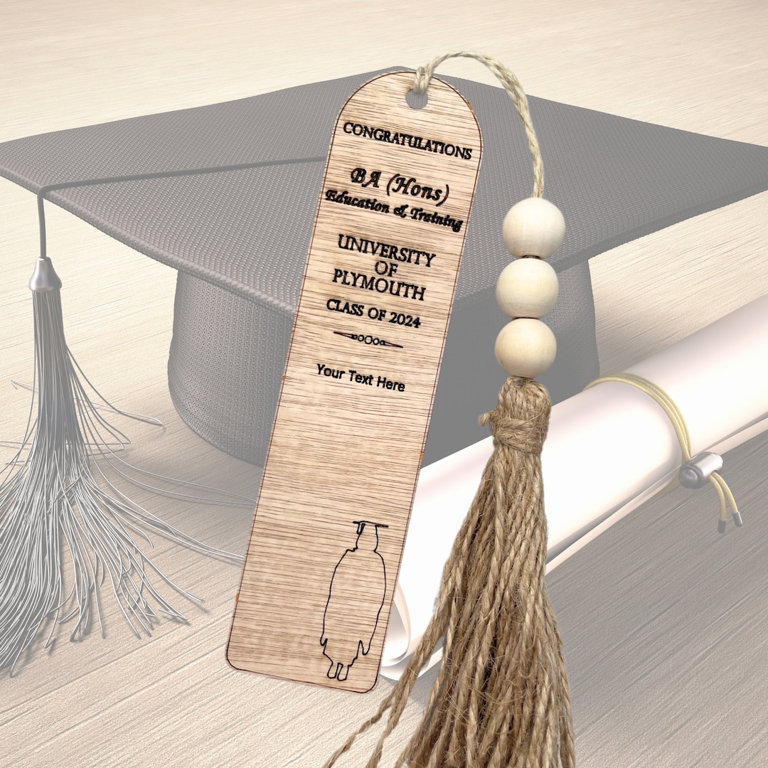 2025 Graduation Bookmark, Personalized Keepsake Gift for High School ...