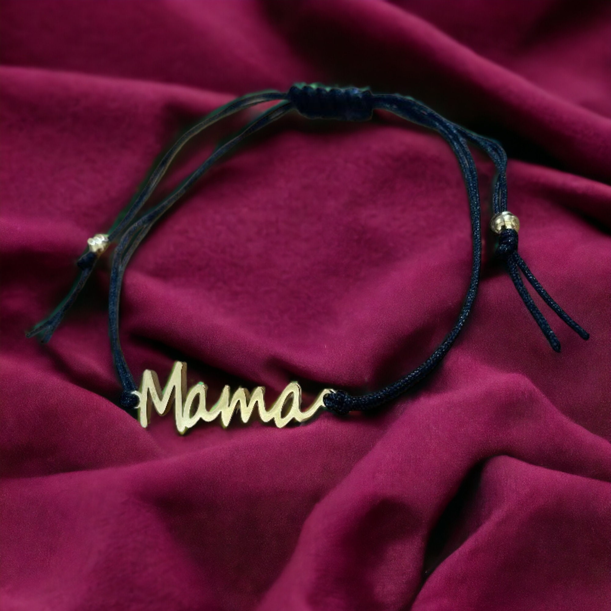 New Mama Gold Name Bracelet, Baby Shower Gift for Mum to Be, Just ...