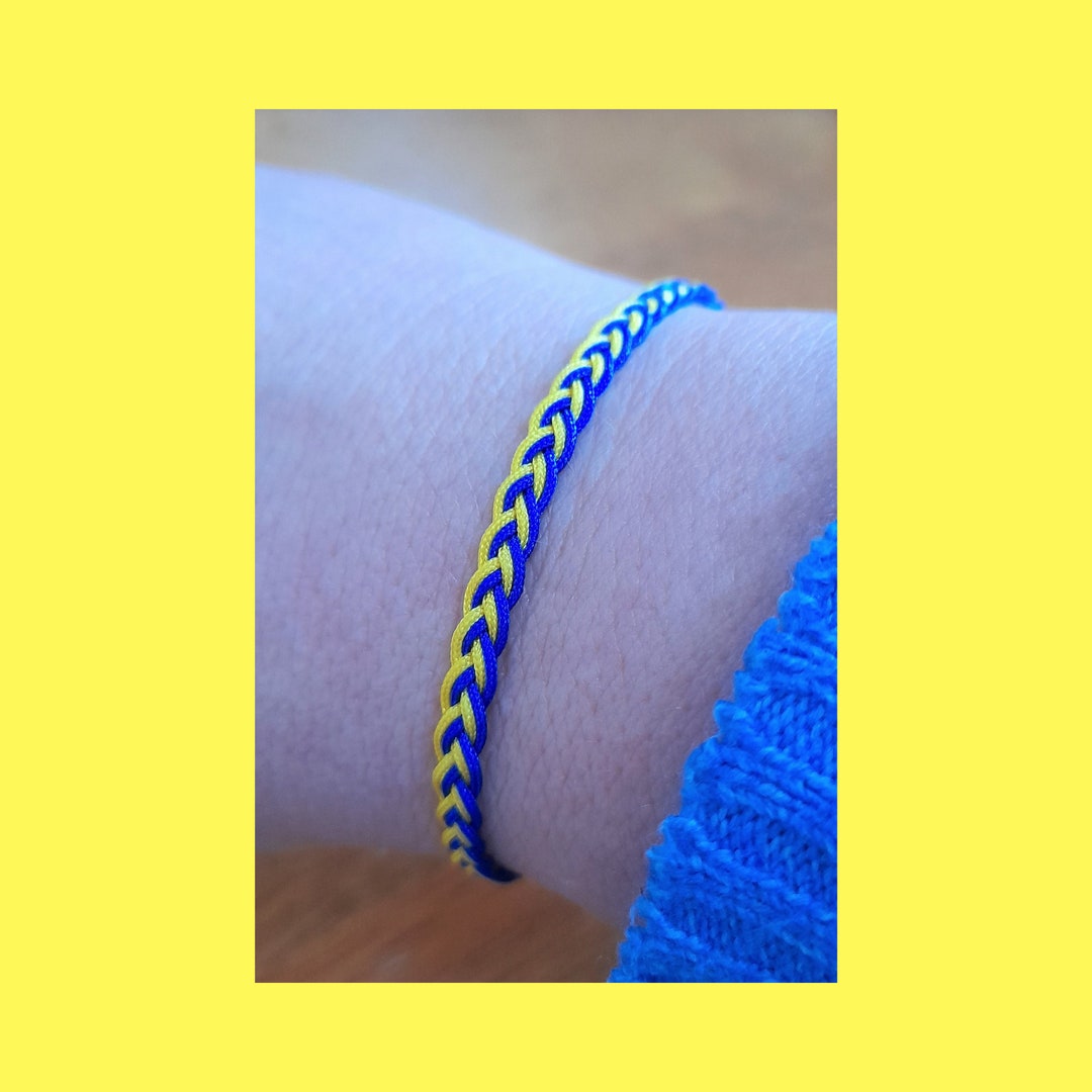 Handwoven Ukraine Bracelet, Ukranian Flag Colour Bracelet, Donations ...