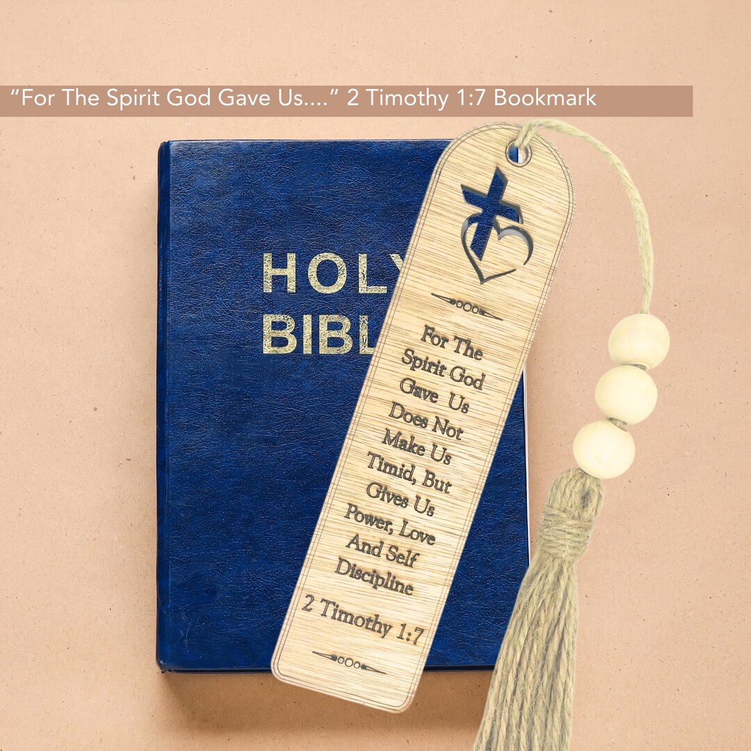 Scripture Bookmarks for the Spirit God Gave Us 2 Timothy 1:7, Bookmark ...