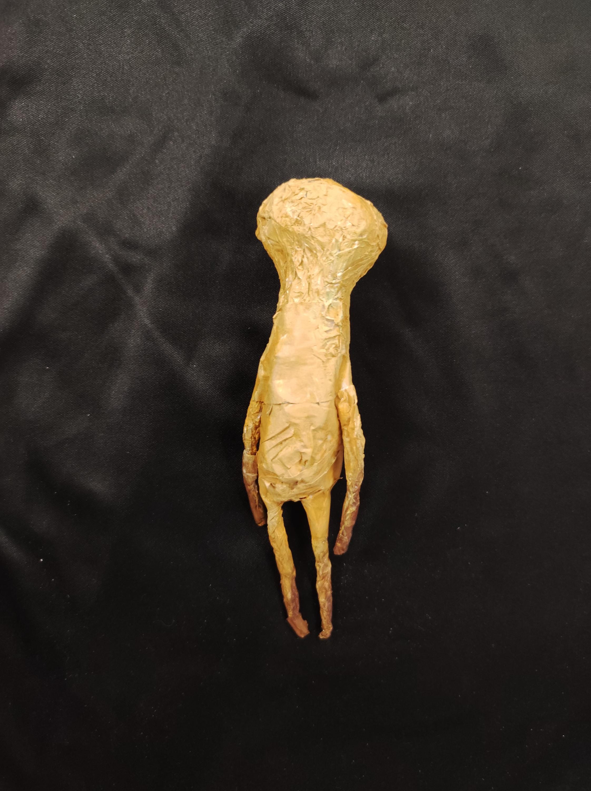 Paper Mache Dark Home Decor Homunculus, Handmade Monster Doll Sculpture ...