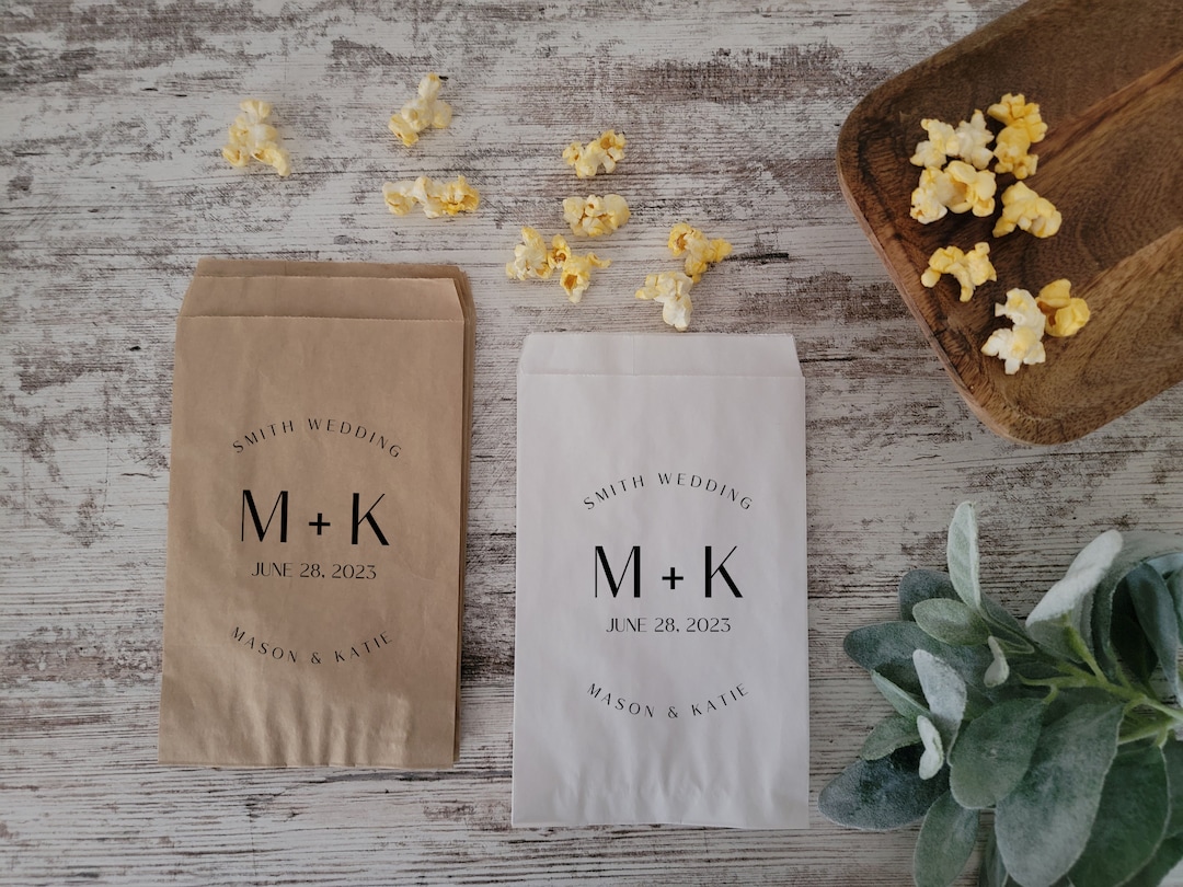 Wedding Treat Bags | Reception Favor Bag | Wedding Candy Bag | Paper ...