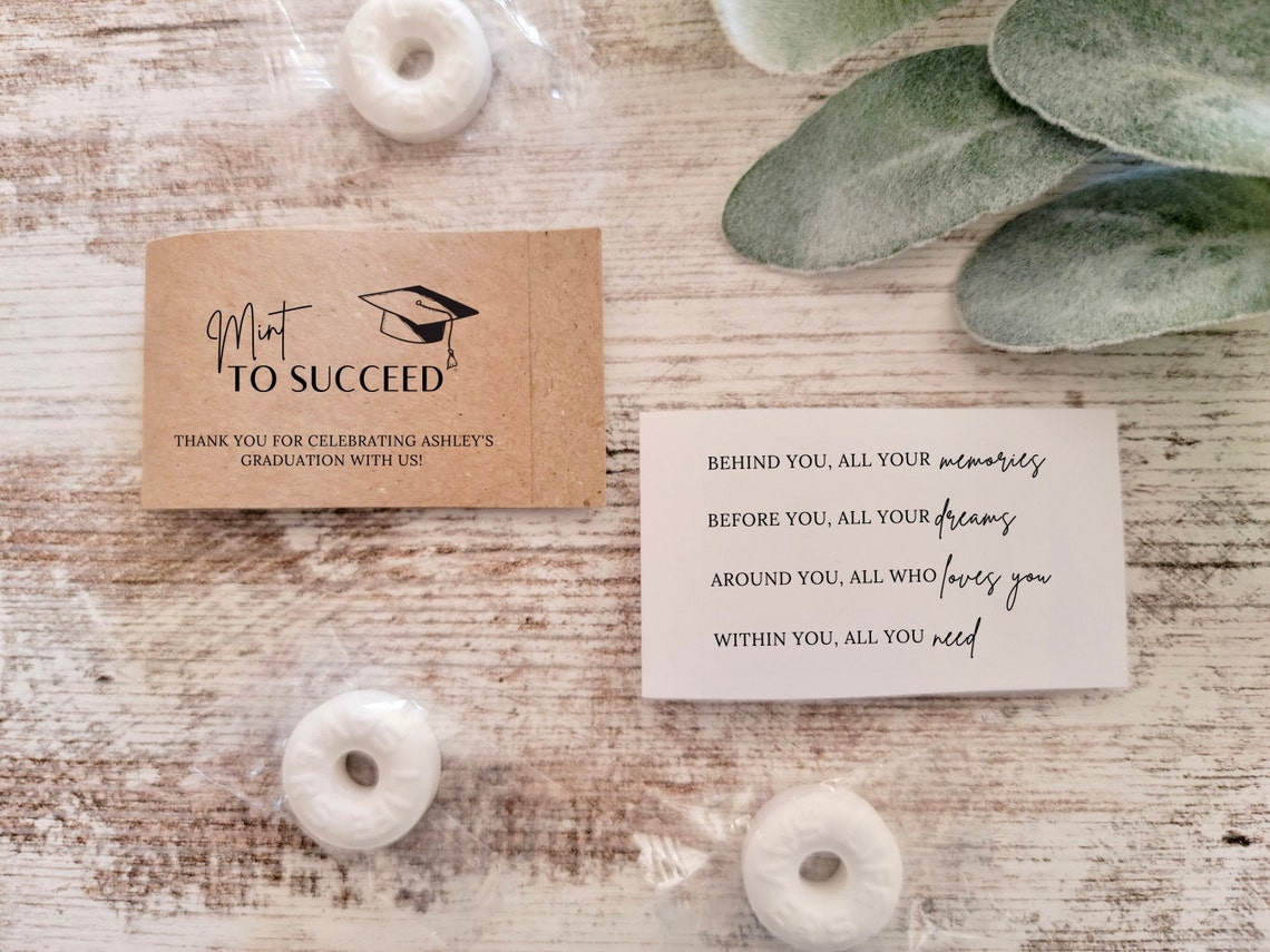 Graduation Mint Cards Mint to Succeed Class of 2023 - Etsy