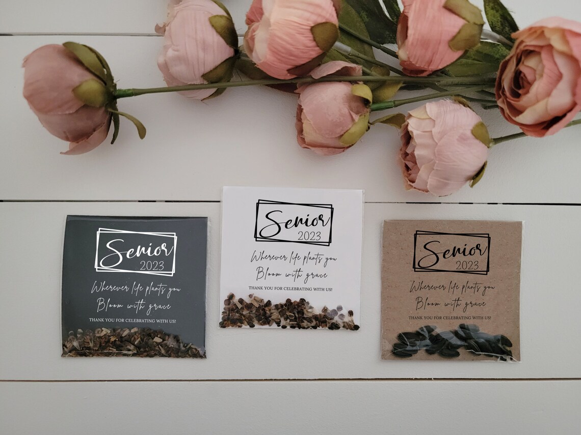 Graduation Seed Cards Wherever Life Plants You Bloom With - Etsy