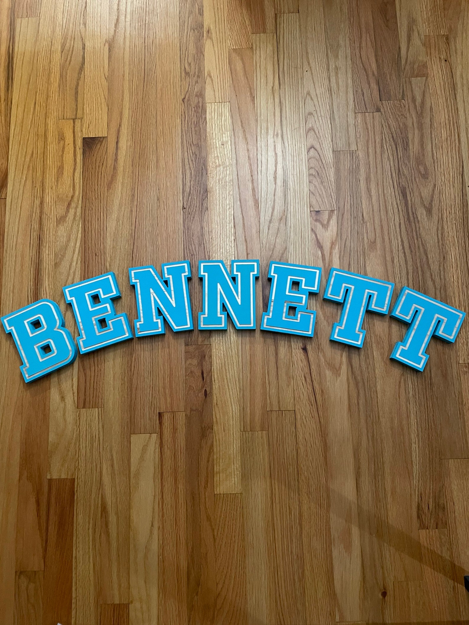 Varsity Block Letters Standing Wood Letters Block Letters - Etsy
