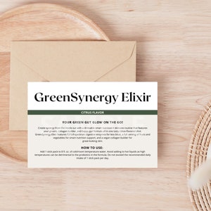 Arbonne Greensynergy Elixir Card | Greens on the Go | Arbonne Greens ...