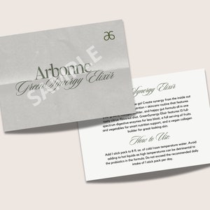 NEW Arbonne Greensynergy Elixir Card | Greens on the Go | Arbonne ...
