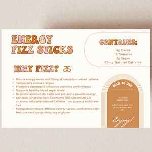 Arbonne Energy Fizz Stick Sample Card | Arbonne Fizz Sticks | Arbonne ...