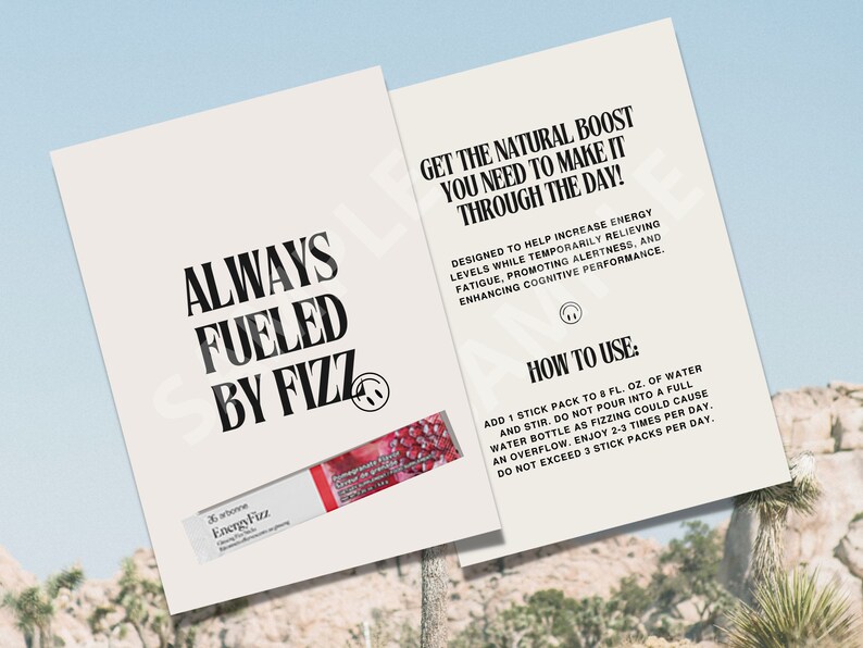 NEW Modern Arbonne Energy Fizz Stick Sample Card | Fizz is Mama Magic ...