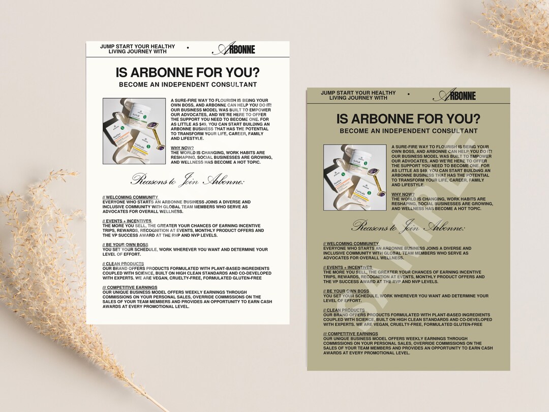 Modern is Arbonne for You - Independent Consultant Sample Card | Arbonne Independent Consultant ...