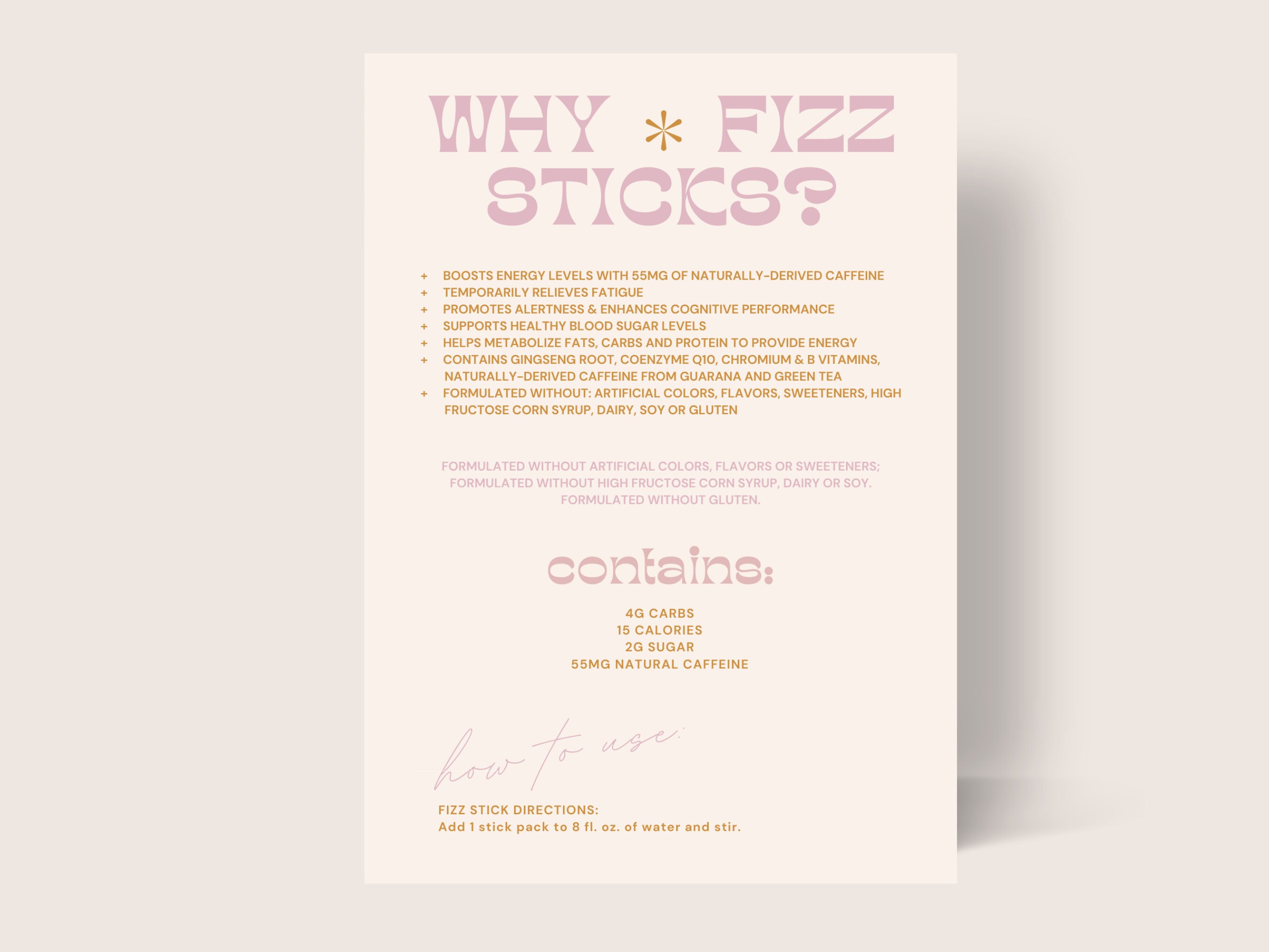 Arbonne Energy Fizz Stick Sample Card | Arbonne Fizz Sticks | Arbonne ...