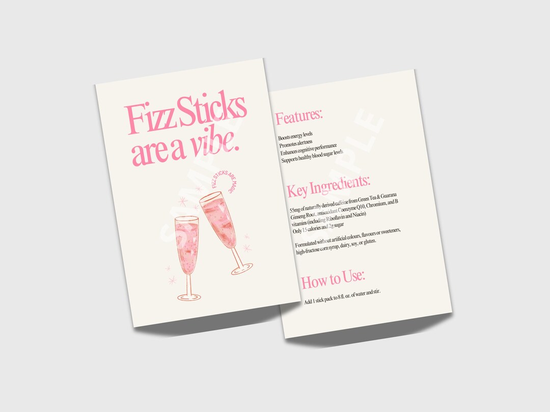 NEW Modern Arbonne Energy Fizz Stick Sample Card | Fizz Sticks Are a ...