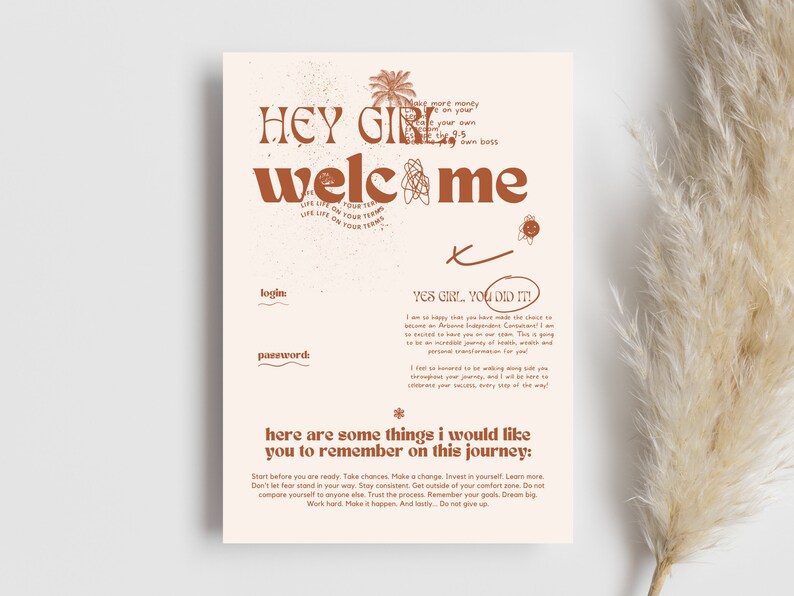 Arbonne Independent Client Welcome Card Preferred Client - Etsy