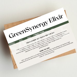 Arbonne Greensynergy Elixir Card | Greens on the Go | Arbonne Greens ...