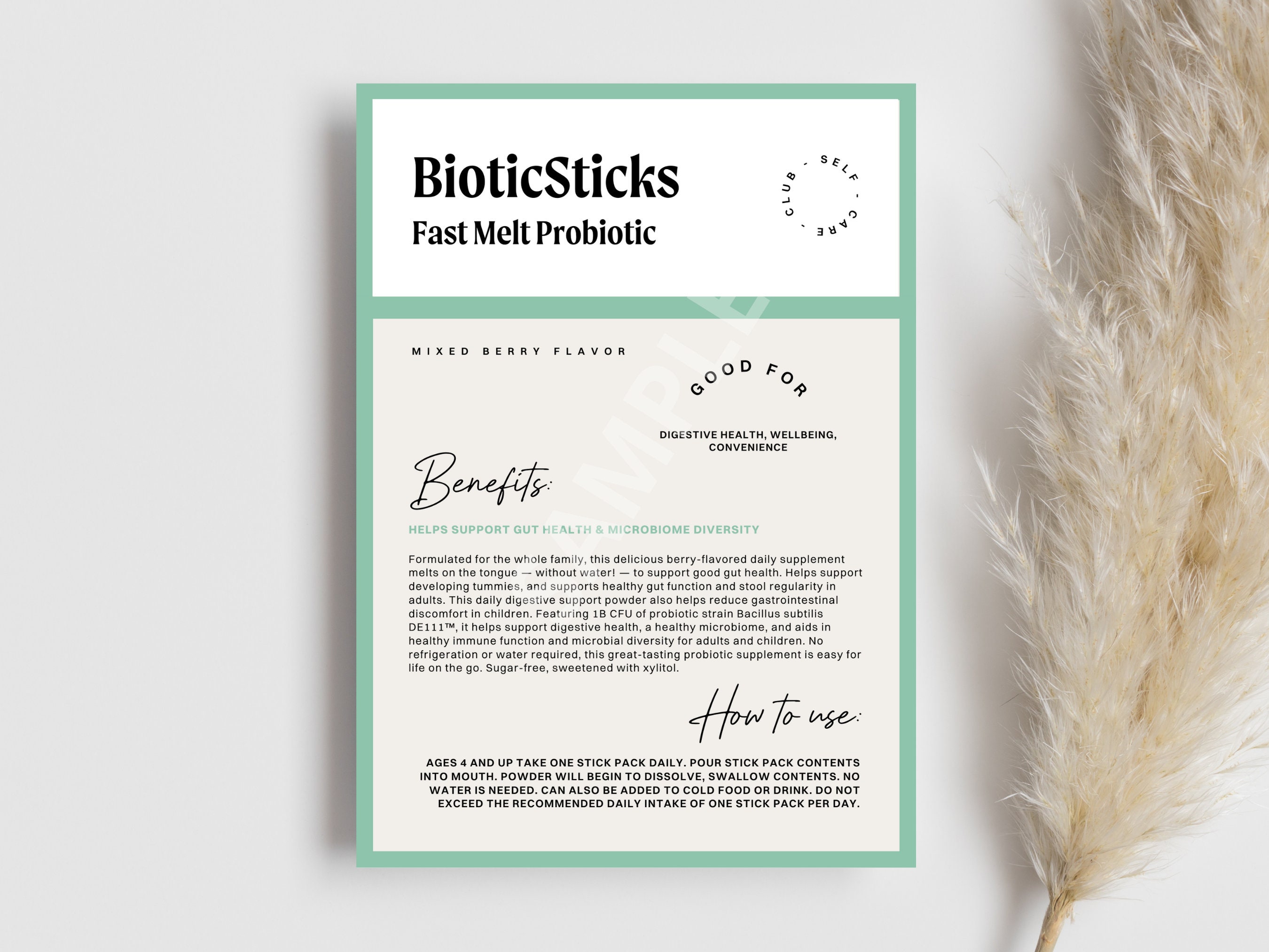 Arbonne Bioticsticks Probiotic Card | Pixie Sticks | Arbonne Probiotics ...